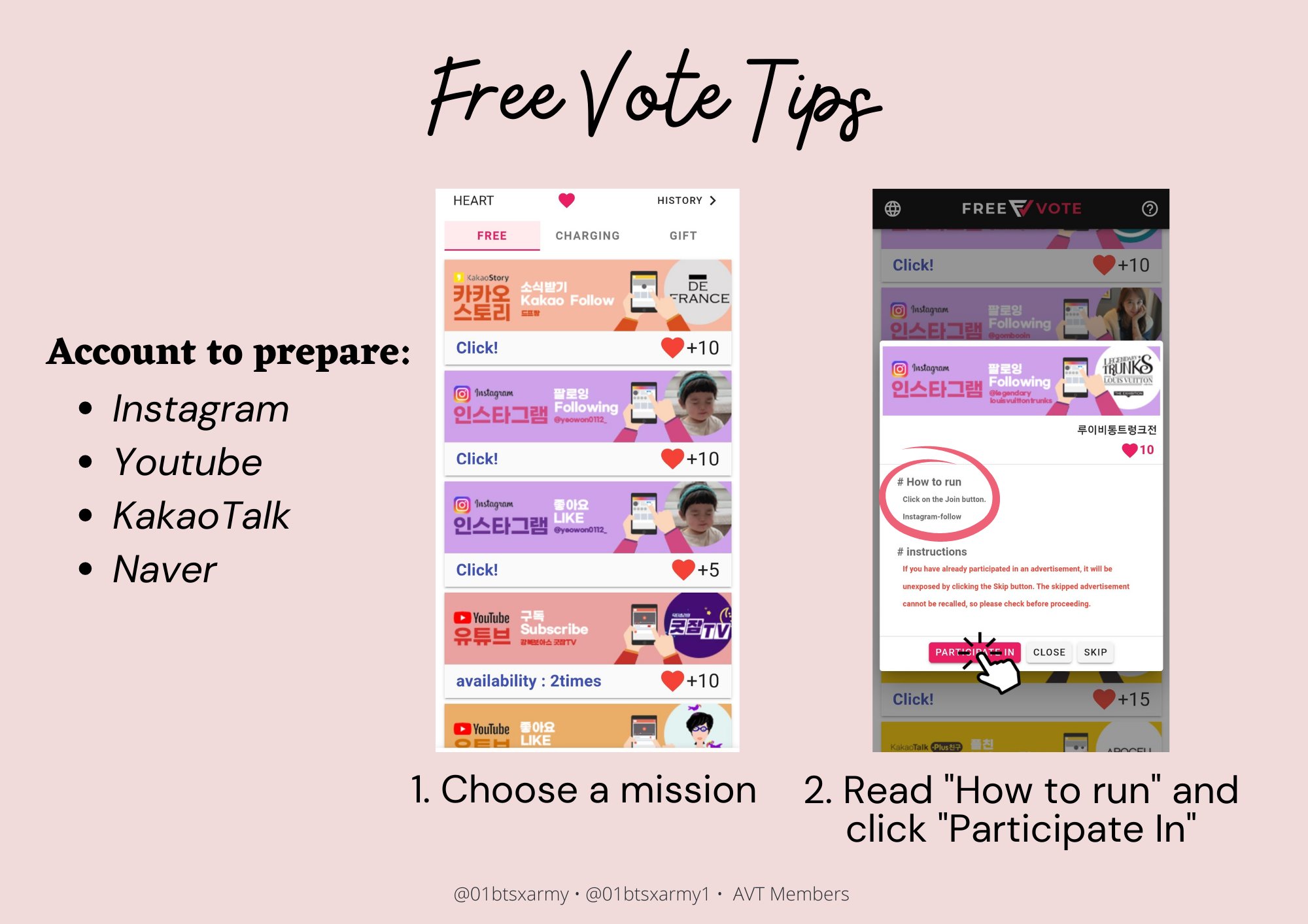 BTSxARMY VOTING TEAM on Twitter: "[🛑 ] FREE VOTE APP TIPS ON HOW TO COLLECT HEARTS Here are some ...