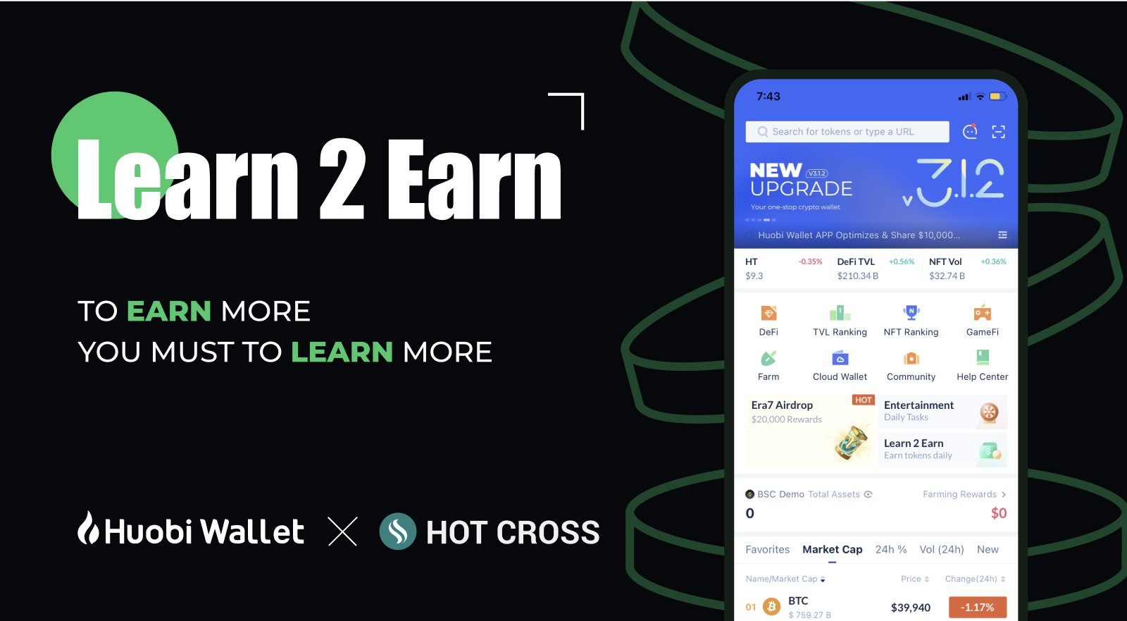 iToken on Twitter: "Huobi Wallet X @hotcrosscom Learn2Earn🎊 #Learn2Earn $HOTDOG tokens!🎁 Steps ...