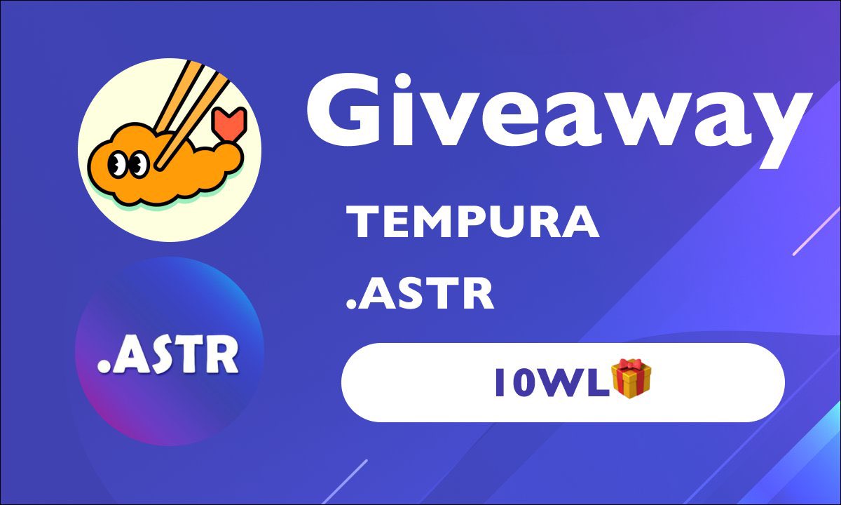 Astar Web3 Domains (.astr) buy at astr.domains on Twitter: "Hey friends! To celebrate our ...