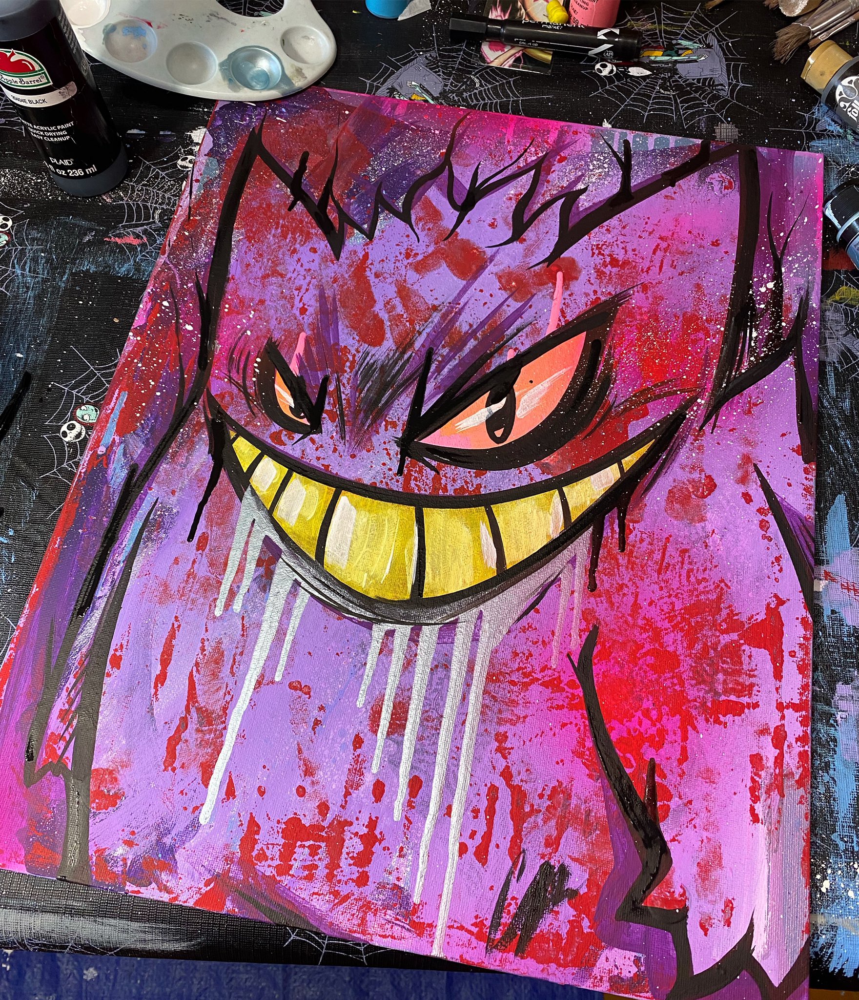 Pokemon Acrylic Paintings