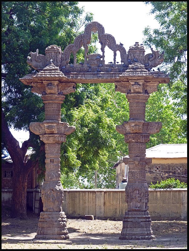 Majestic ruins of Rudra Mahalaya at Siddhpur, Gujarat. It is a very ...