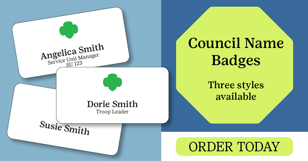 Girl Scout Name Badges