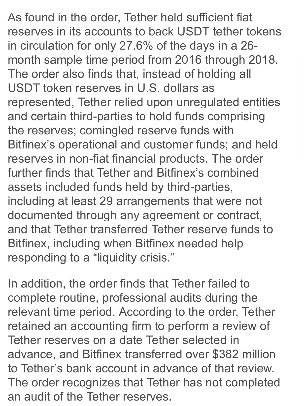 Bitfinex’ed 🔥 Κασσάνδρα 🏺 on Twitter: "Imagine if Tether hired a big 4 auditor and backtracked ...