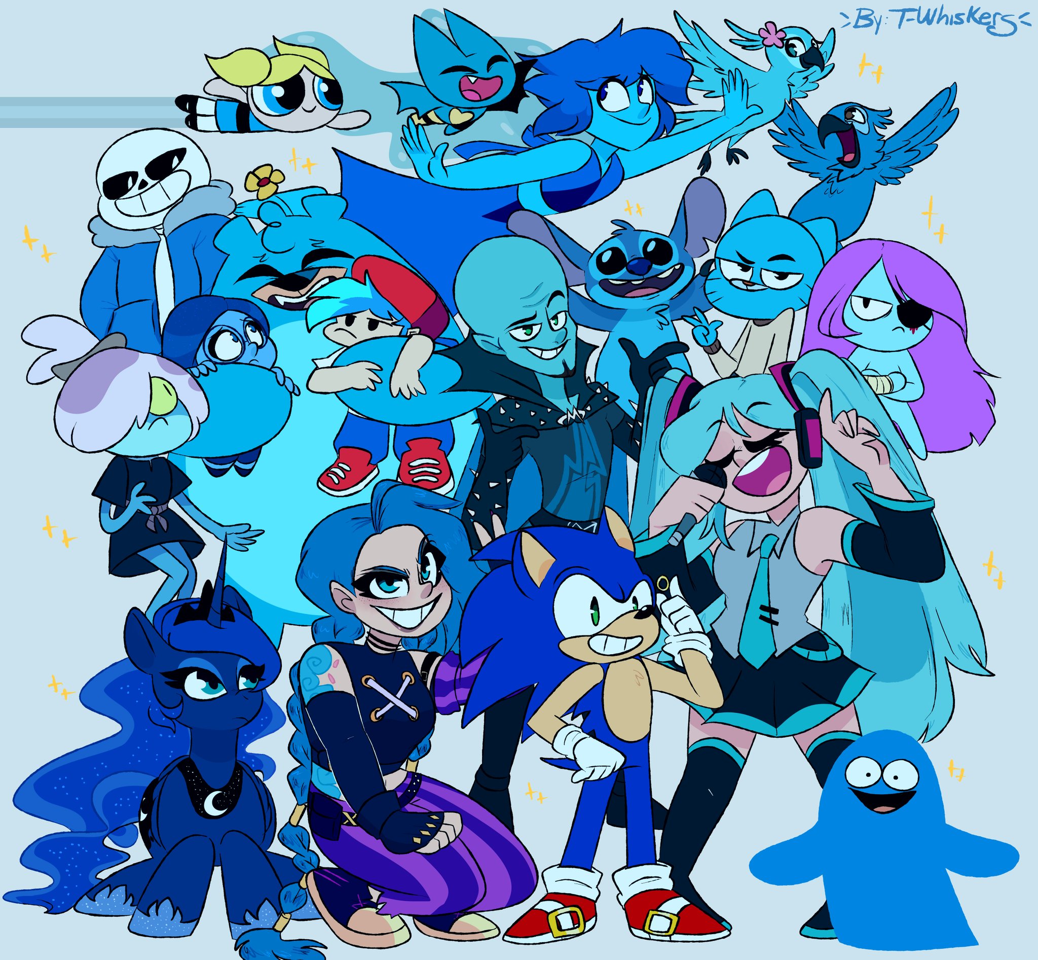 Blue Characters