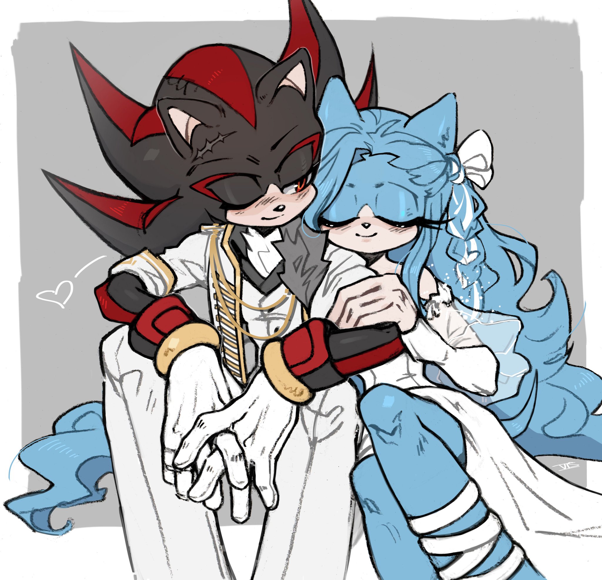 VIS on Twitter: "It snowed that day... ️💙 #AU_False_gods #AU_ProjectShadow #Shadow_the_Hedgehog ...