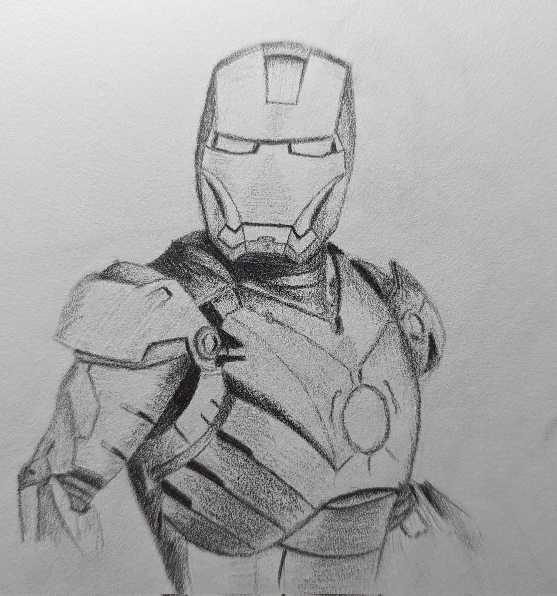 Iron Man Drawings In Pencil Easy