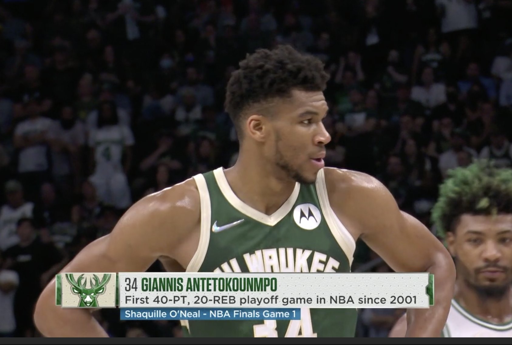 ClutchPoints on Twitter: "Giannis Antetokounmpo now with 44 points, 20 rebounds, and 6 assists 😳 ...