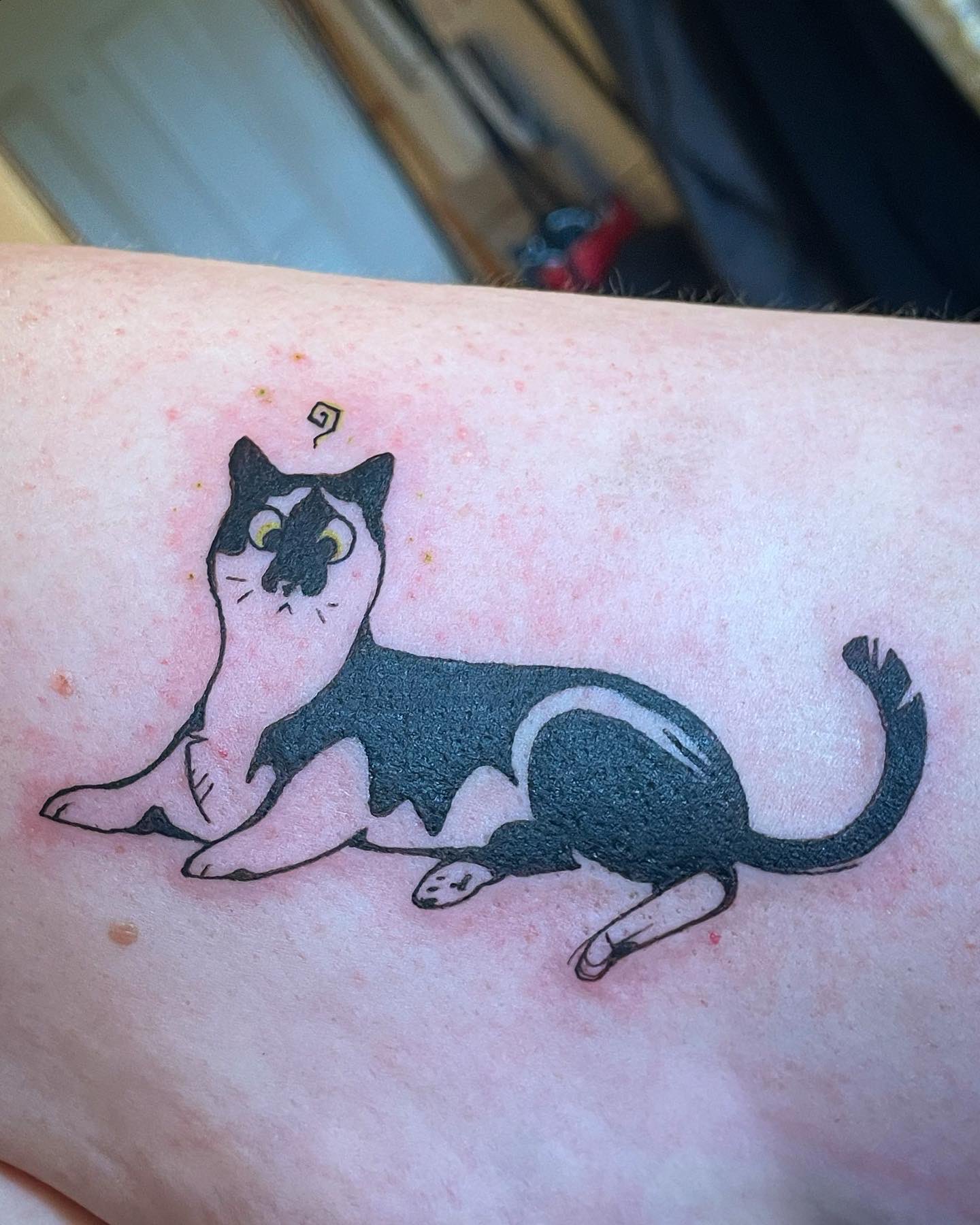 Siamese Cat Silhouette Tattoo