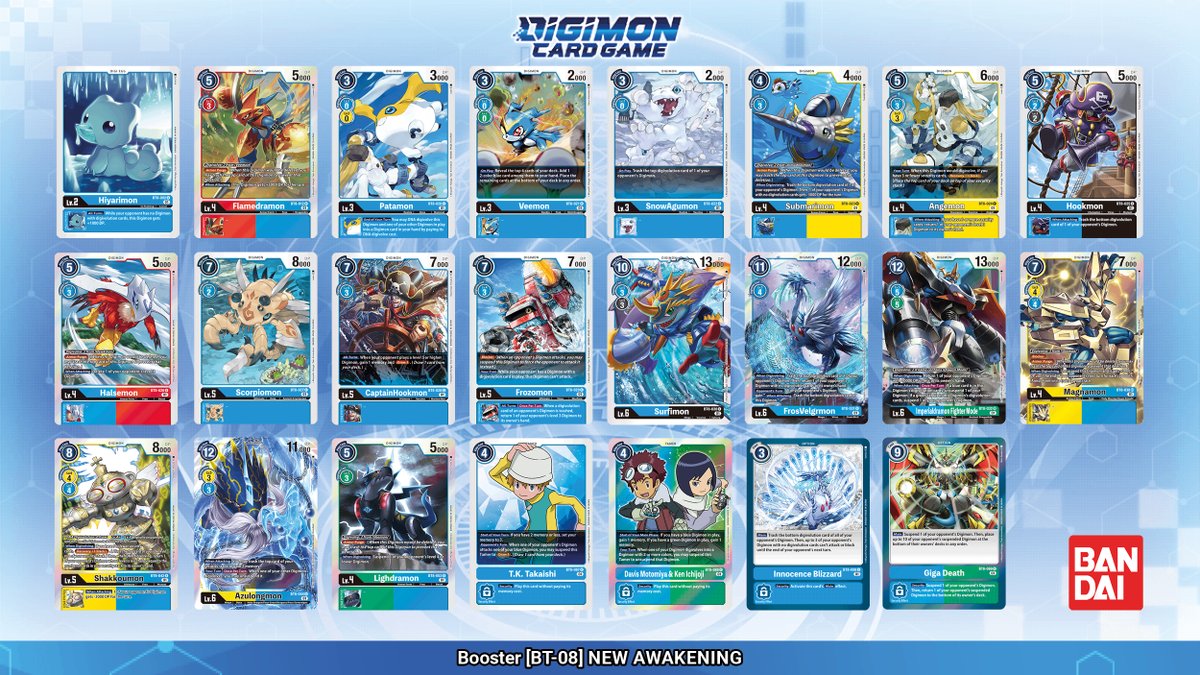 Official Digimon Card Game English Version on Twitter: "[BOOSTER -NEW AWAKENING- [BT-08] Card ...