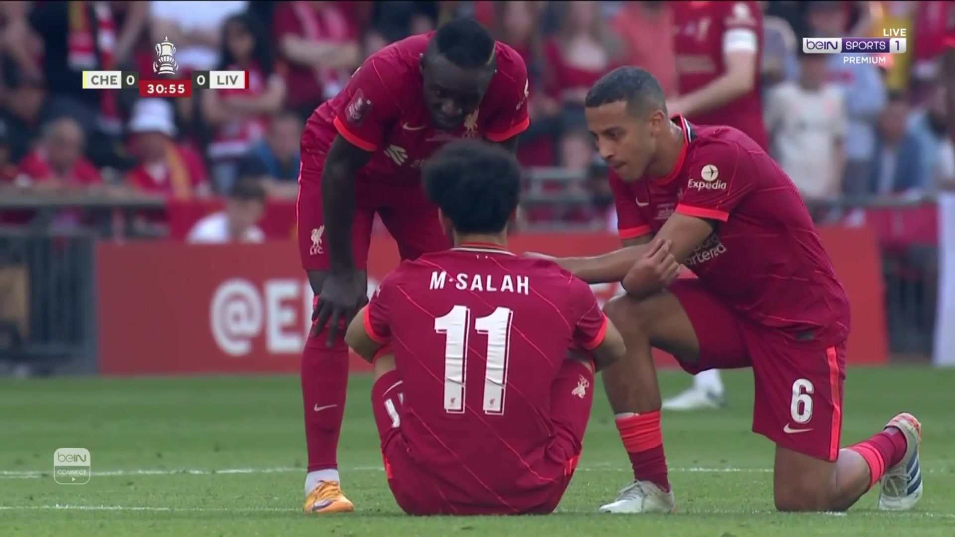 Bein Sports On Twitter صلاح يخرج مصاباً في نهائي كأس الاتحاد