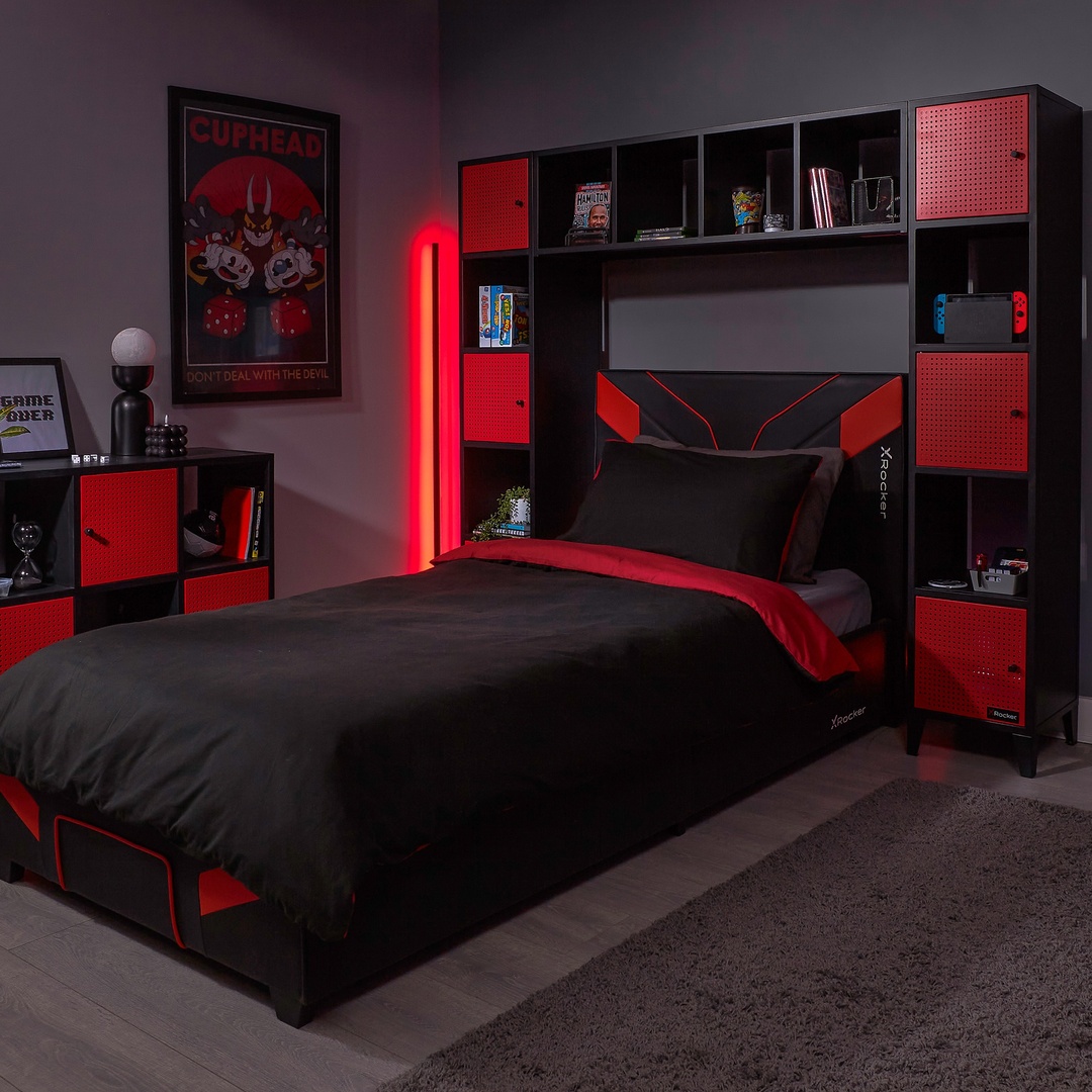 Black And Red Bedroom