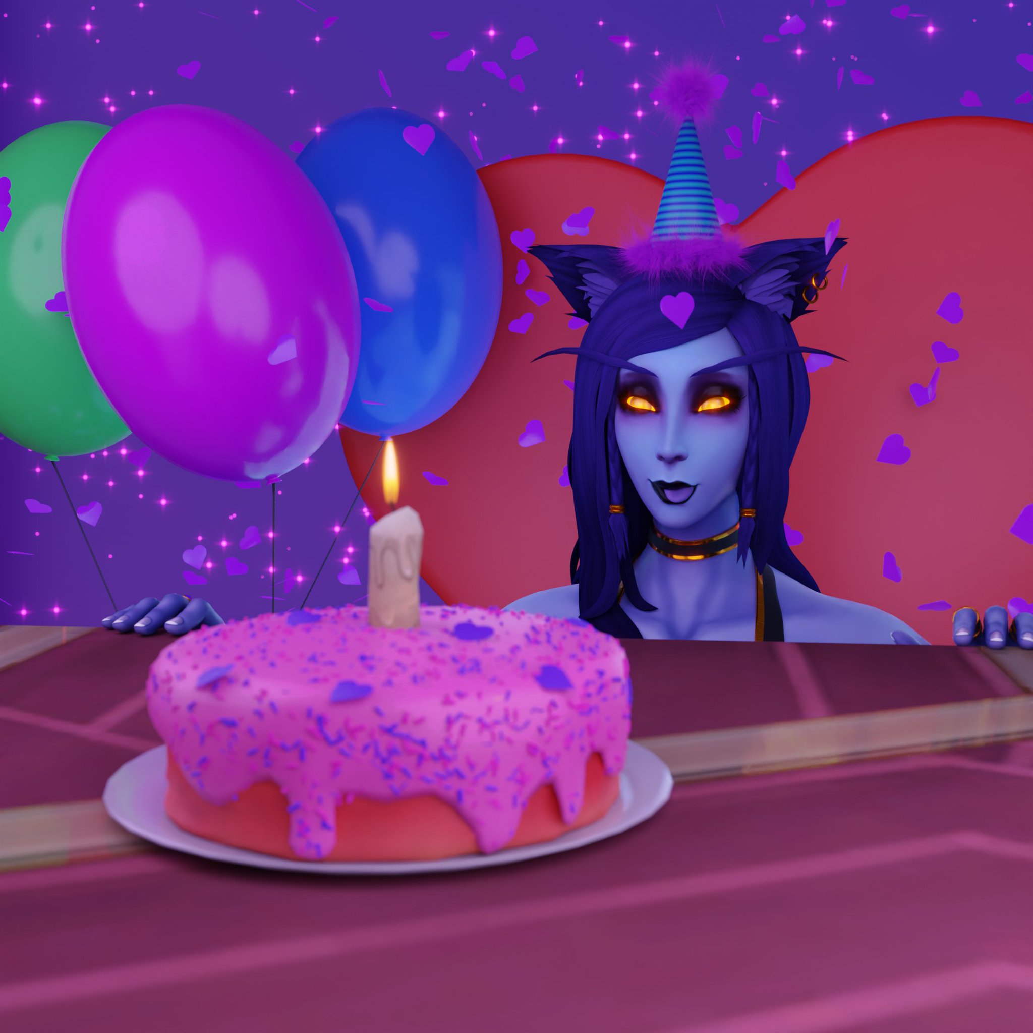 Aza on Twitter: "Happy birthday fluffy fren @FiaVoidWolf 🐺♥️🎉 https://t.co/hyGKyldCvD" / Twitter