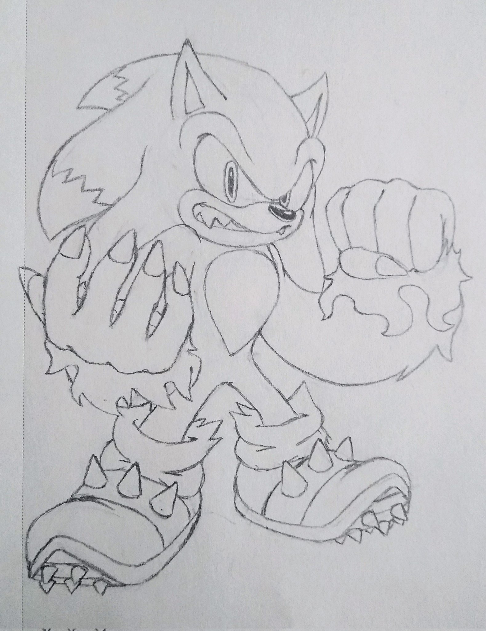 How To Draw Sonic The Werehog