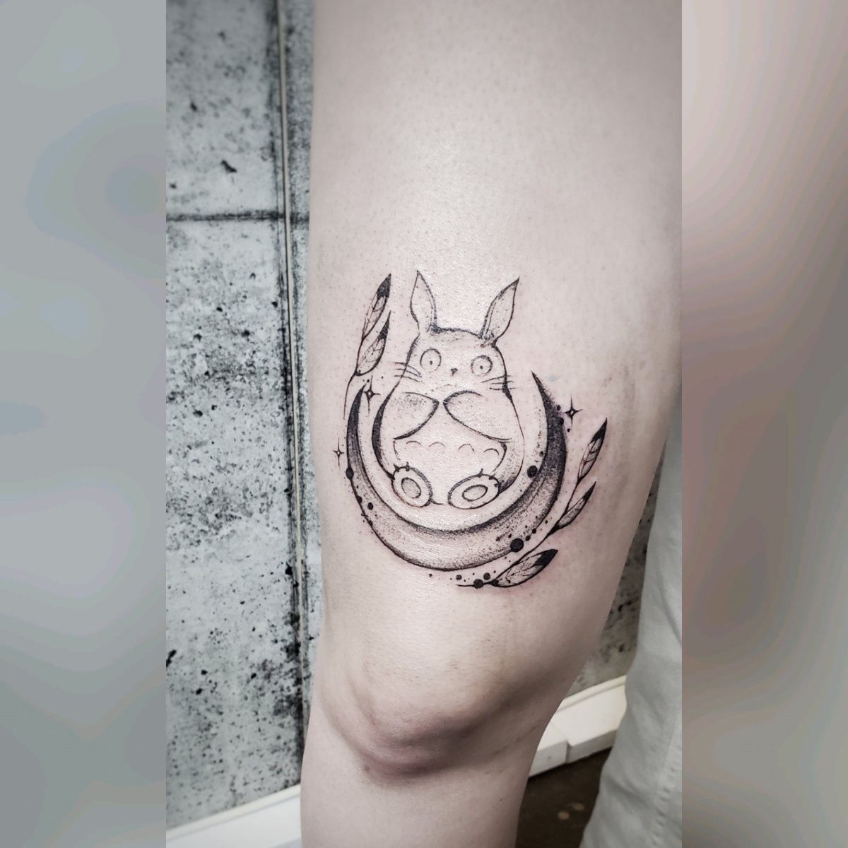 Blue Totoro Tattoo