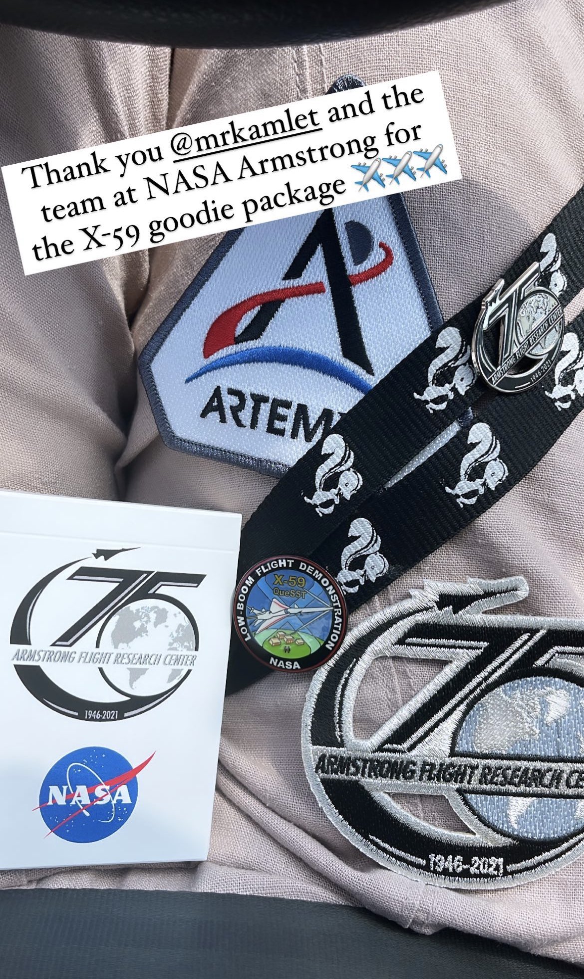 Armstrong Nasa Patches