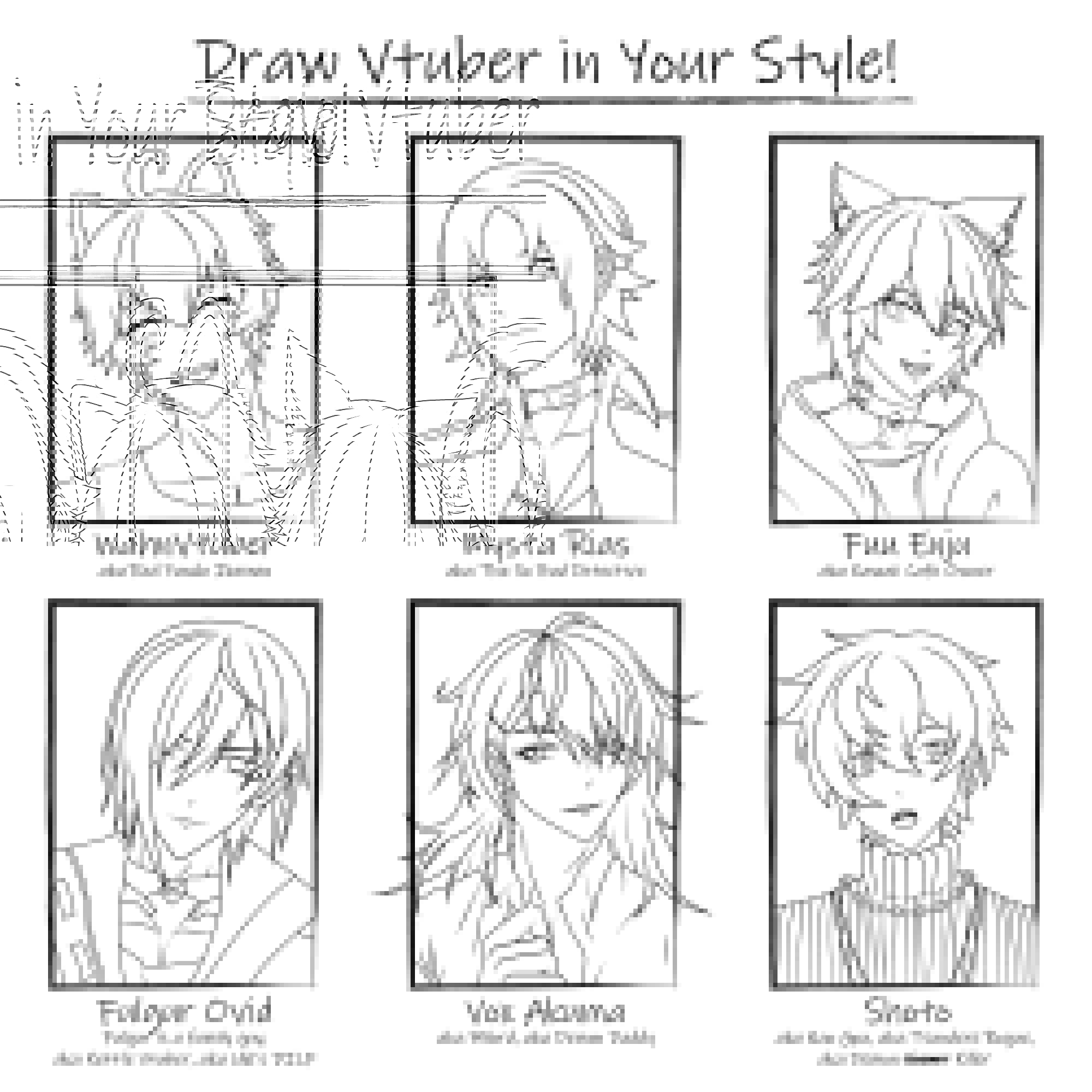 Anime Expressions Chart ChiHo♥ — Class 3E Eye Chart (Anime Ver.)