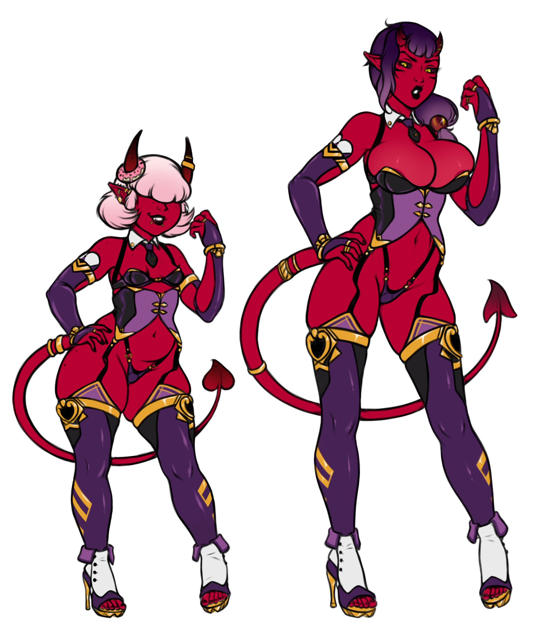 ForkedTail on Twitter: "Here are the final designs for their official work uniforms; befitting a ...