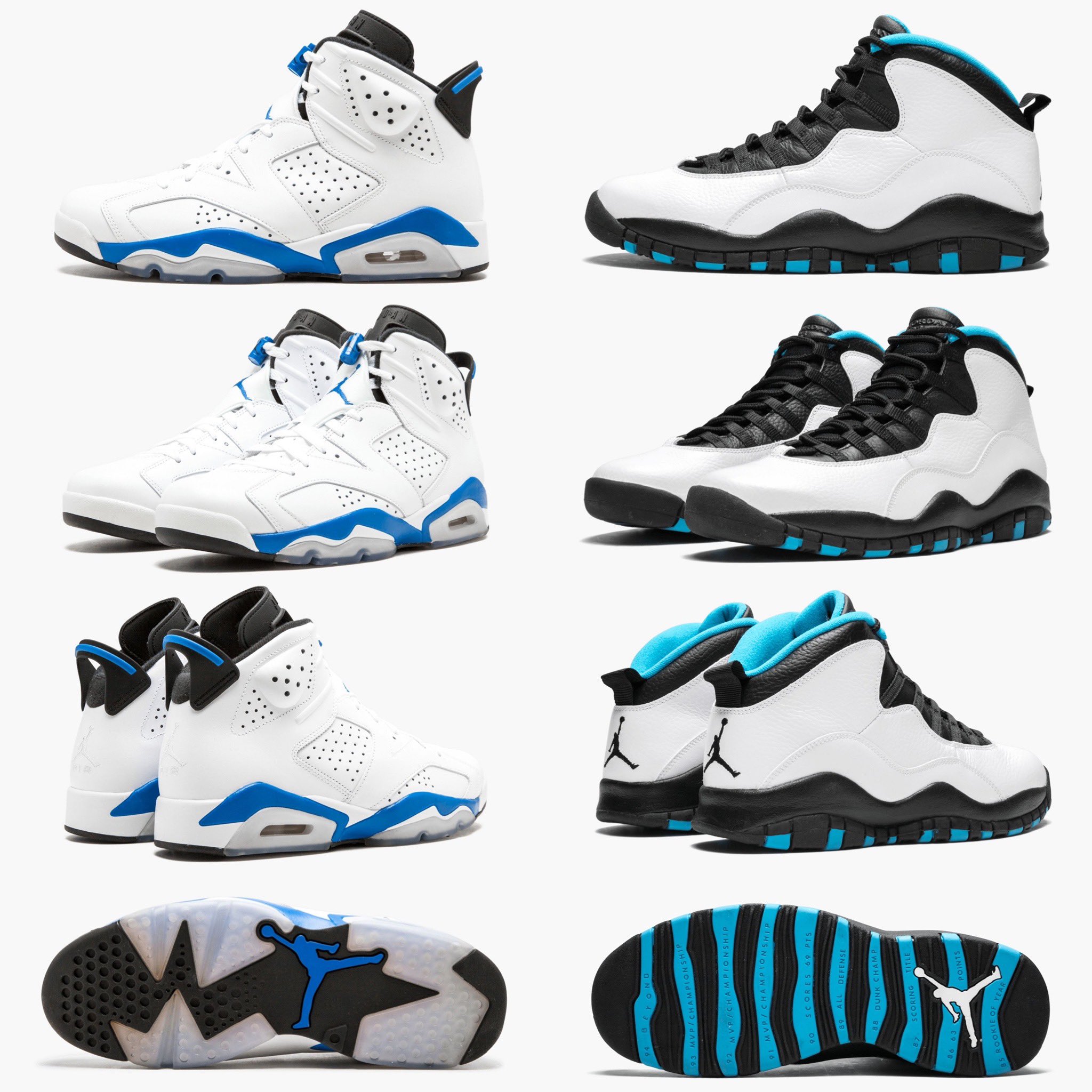 Retro 10 Powder Blue On Feet