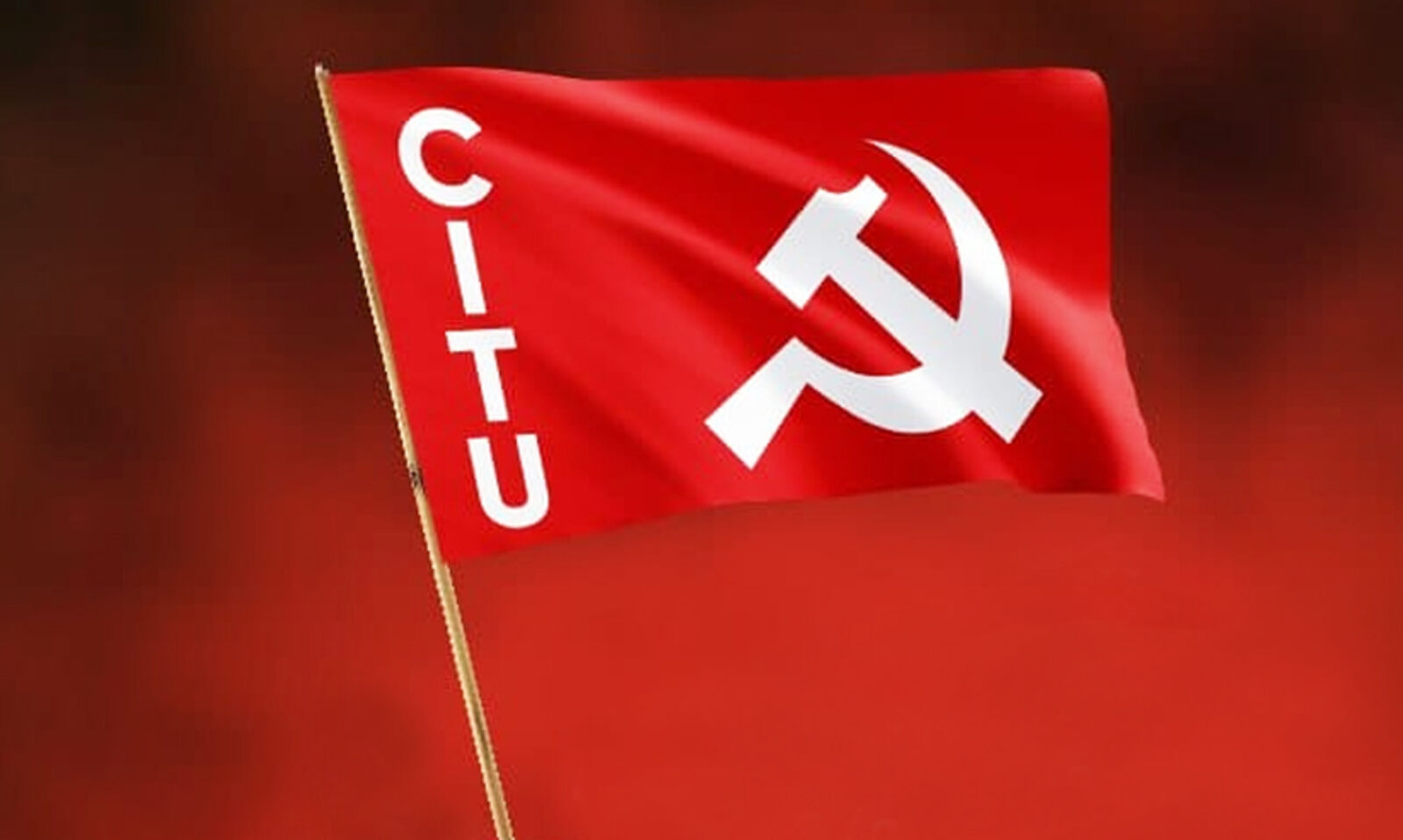 Citu Trade Union Logo In Germany, Trade Unions Fight For Solidarity