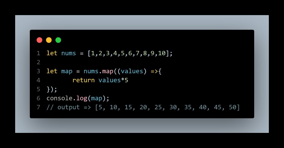 Let S Continue Array Methods A Thread 🧵 👇👇👇 المسلسل من Sajid Mohammed