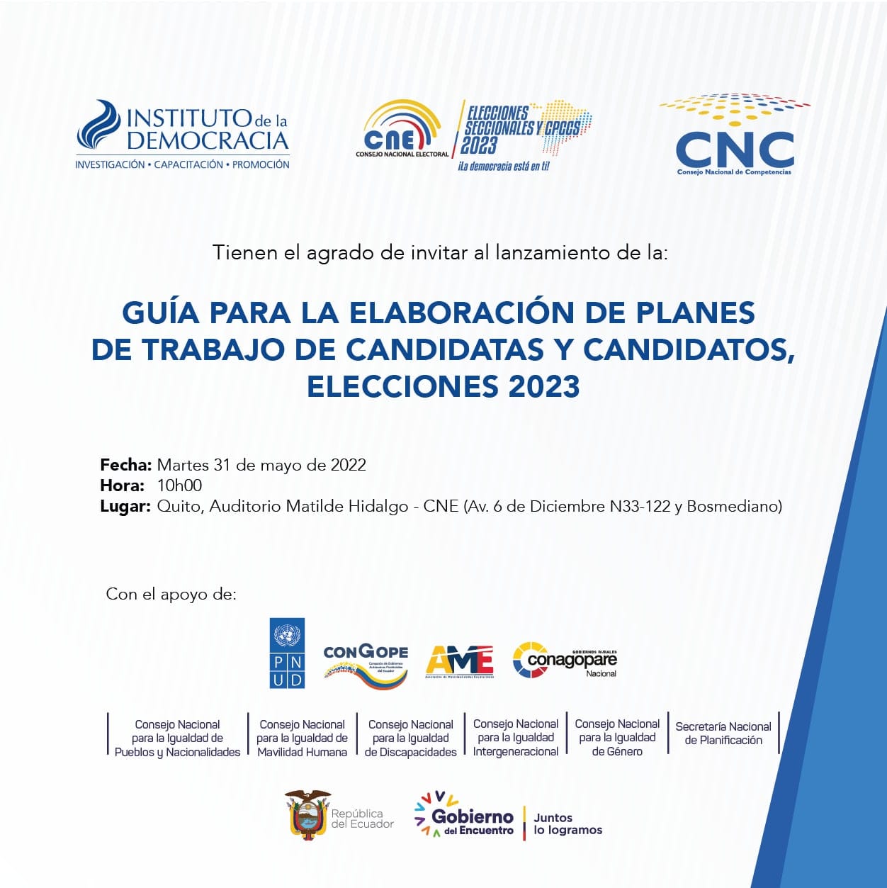 Congope On Twitter 📅mañana 31 De Mayo Se Realizará El Lanzamiento