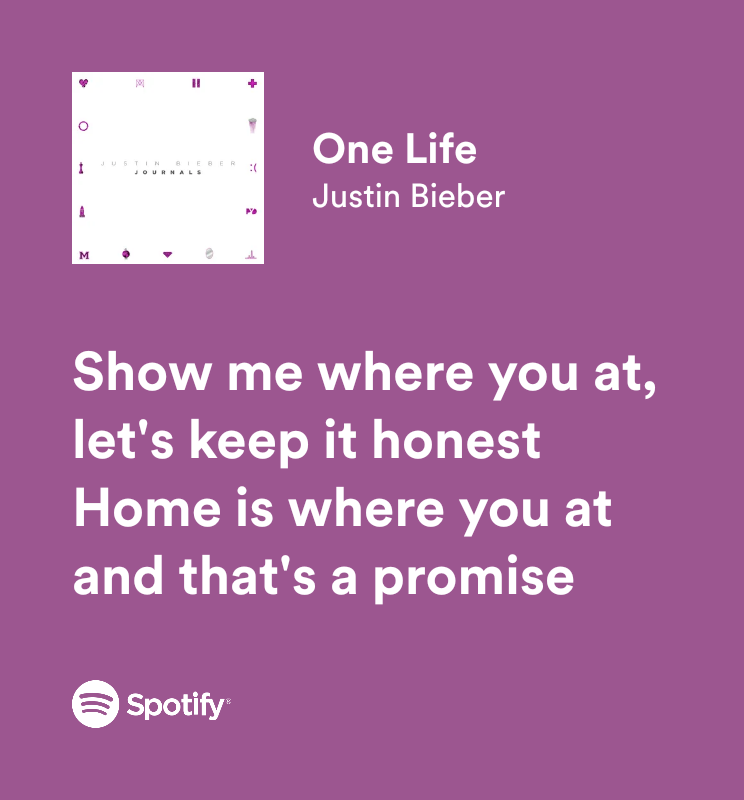 Justin Bieber One Life Cover