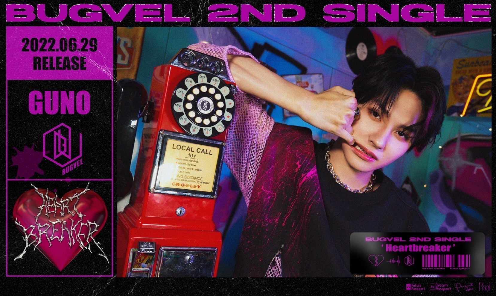 BUGVEL on Twitter: "2022.06.29 Release BUGVEL 2nd SINGLE「Heartbreaker」 OFFICIAL PHOTO GUNO # ...