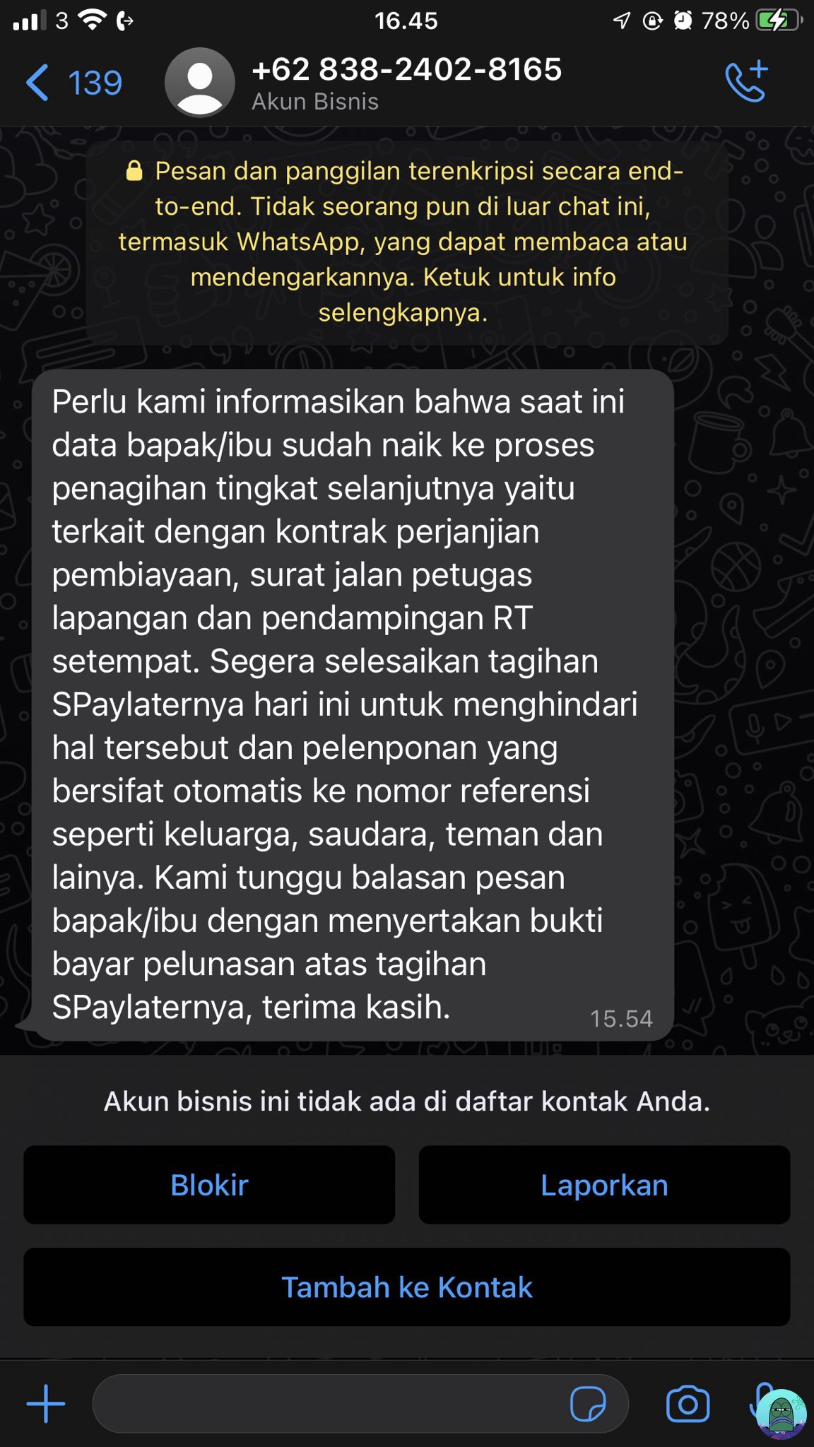 Tanyarl : ON 💚 on Twitter: "Tanyarl ada yang pernah nunggak spaylater 2 bulan terus di chat gini ...