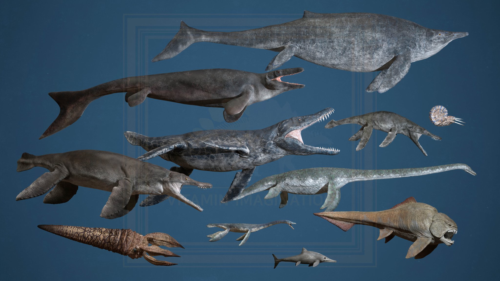Prehistoric Sea Creatures Size