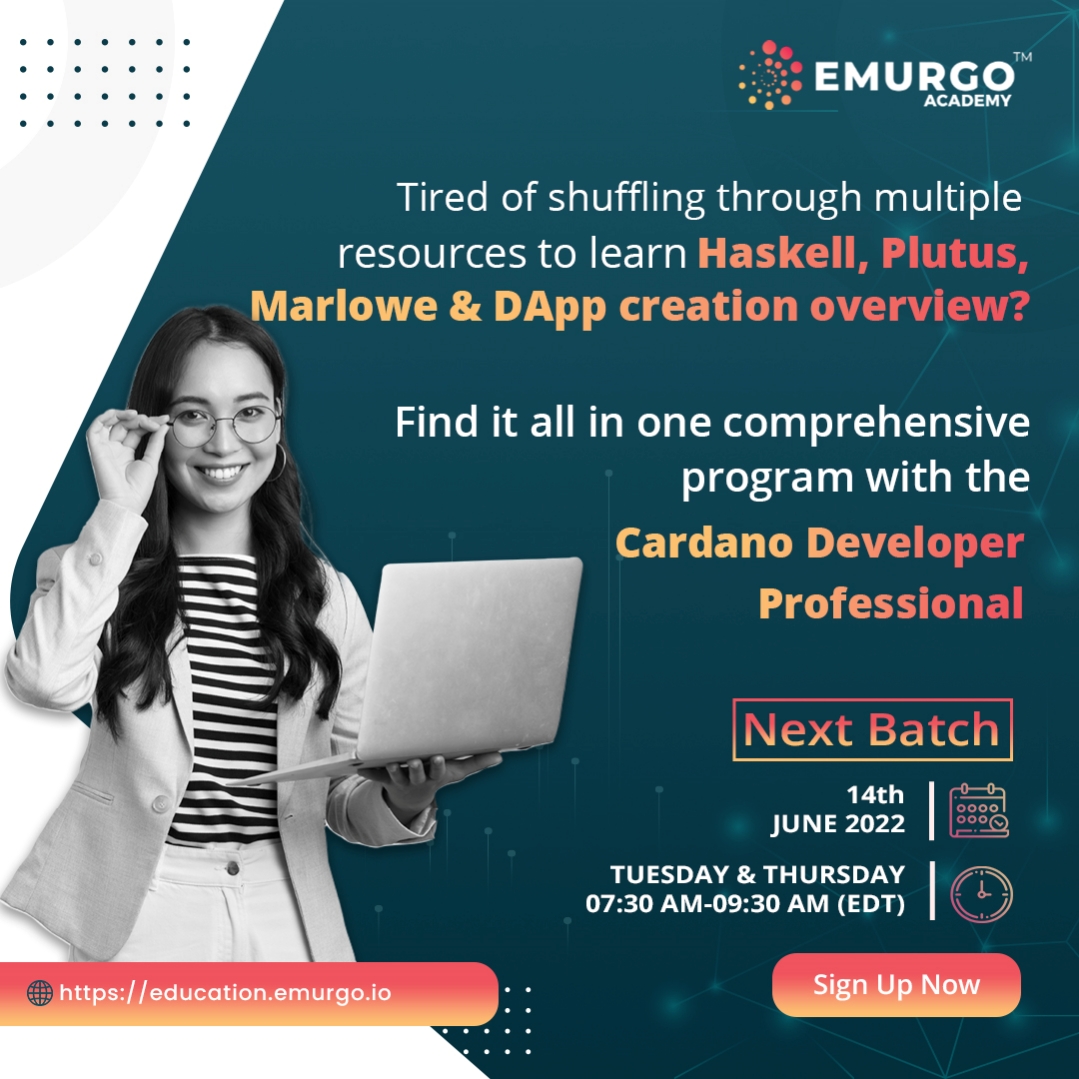 EMURGO on Twitter: "Do you really want to spend on learning #Haskell, #Plutus, #Marlowe, and ...