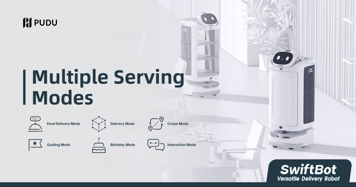 Pudu Robotics on Twitter: "SwiftBot-Versatile Delivery Robot Multiple Serving Modes SwiftBot ...