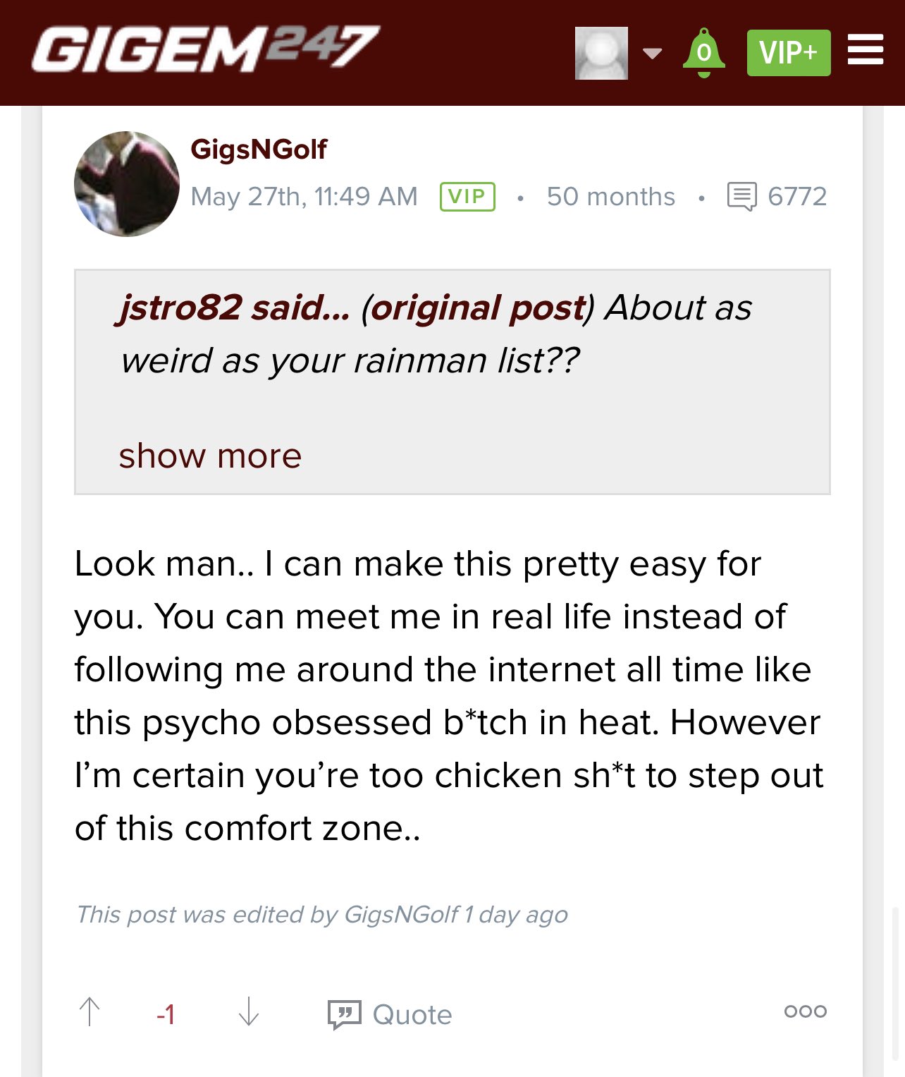 Message Board Geniuses on Twitter: "Internet fight! #GigEm https://t.co/stcKPT0yl4" / Twitter