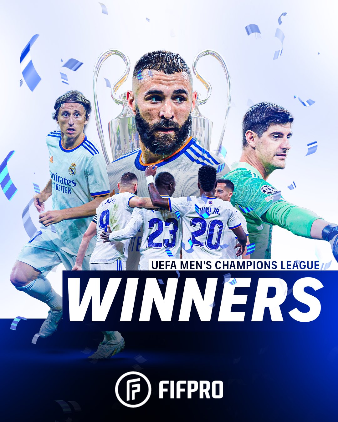 FIFPRO on Twitter: "🏆🏆🏆🏆🏆🏆🏆 🏆🏆🏆🏆🏆🏆🏆 Congrats to all the players at @RealMadrid on earning their ...