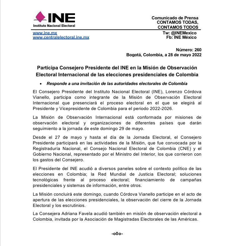 @INEMexico on Twitter: "📄#BoletínINE | @lorenzocordovav, Consejero Presidente del INE, participa ...