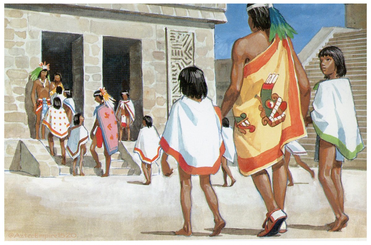 Aztec Children At School