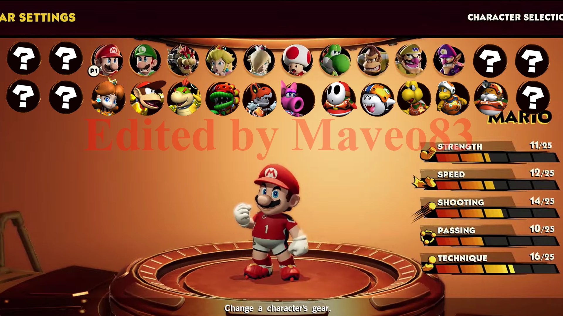 Mario Strikers Charged Characters