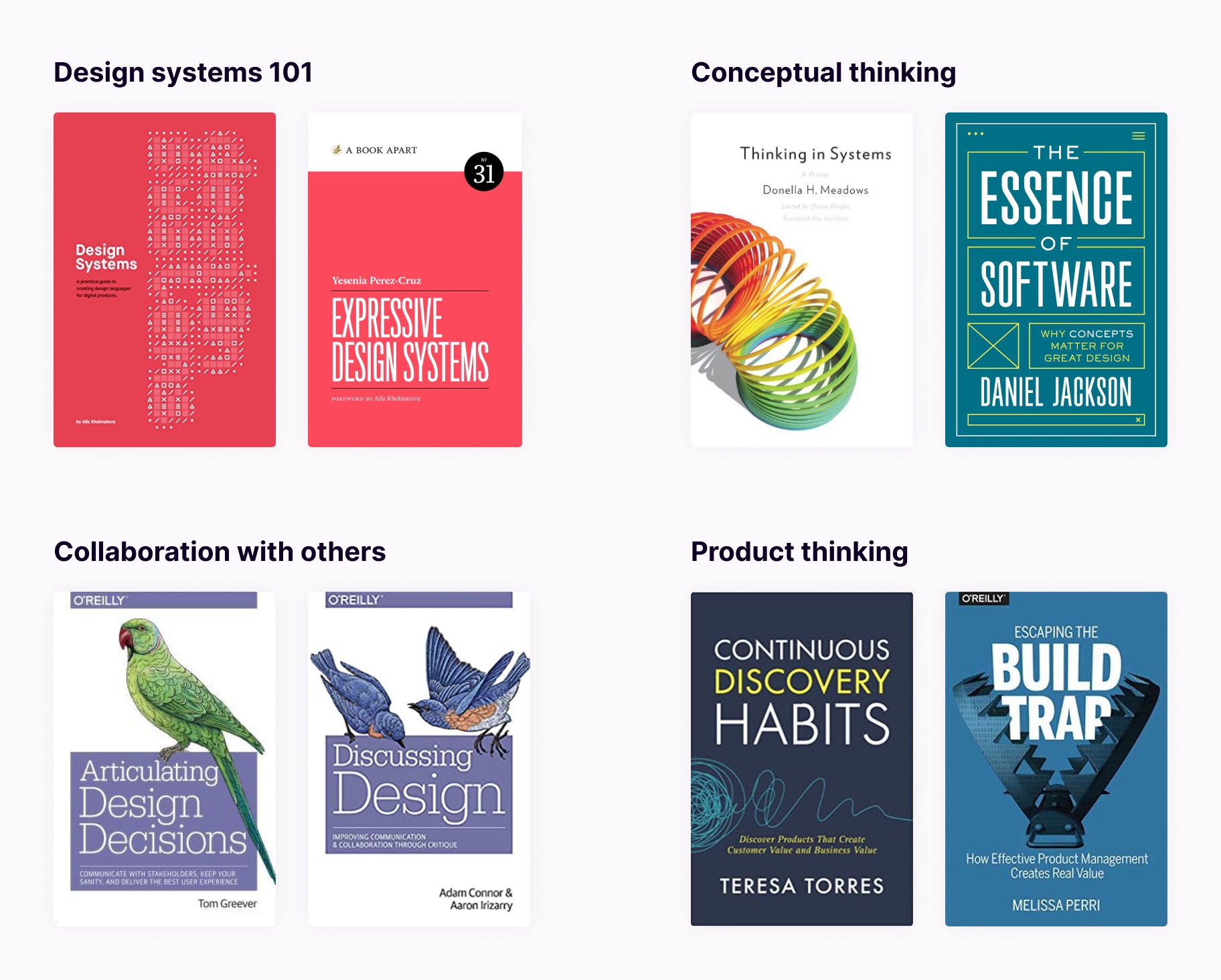 Jan Toman on Twitter: "People ask me what books I'd recommend when working on a design system.📚 ...