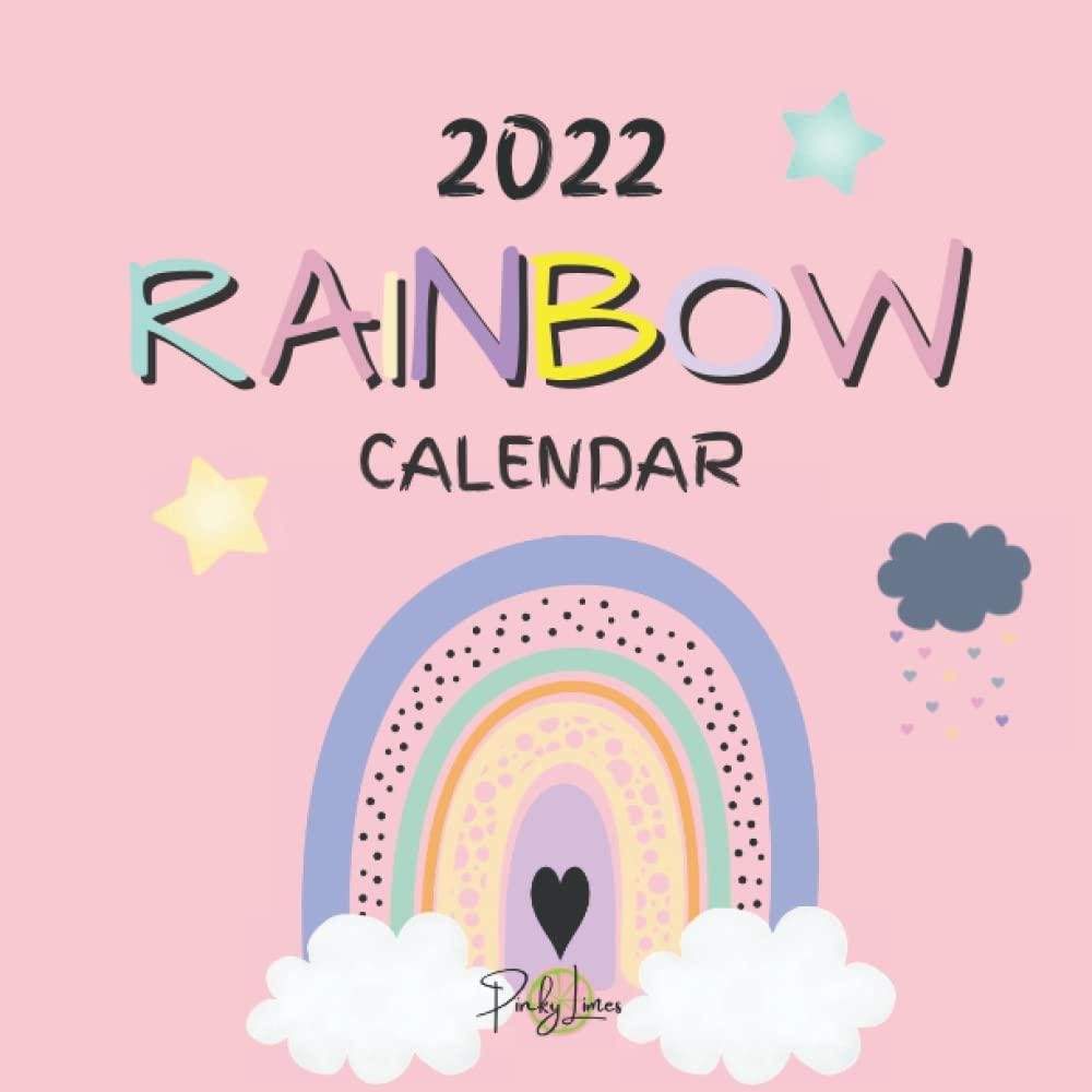 READING BOOKs 2022 Rainbow Calendar: A Gorgeous Monthly Calendar for ...