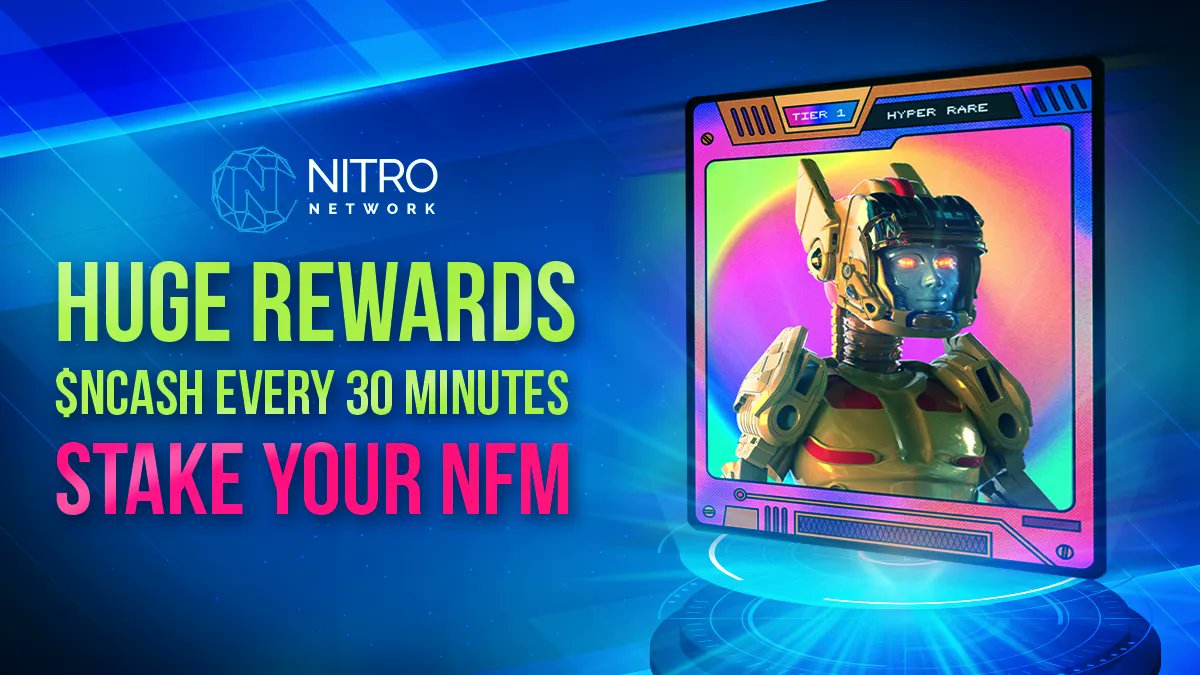 Nitro Network 🔺 on Twitter: "The rewards NEVER STOP! 🥳🕺🏽 Stake your NitroBot NFM to start ...