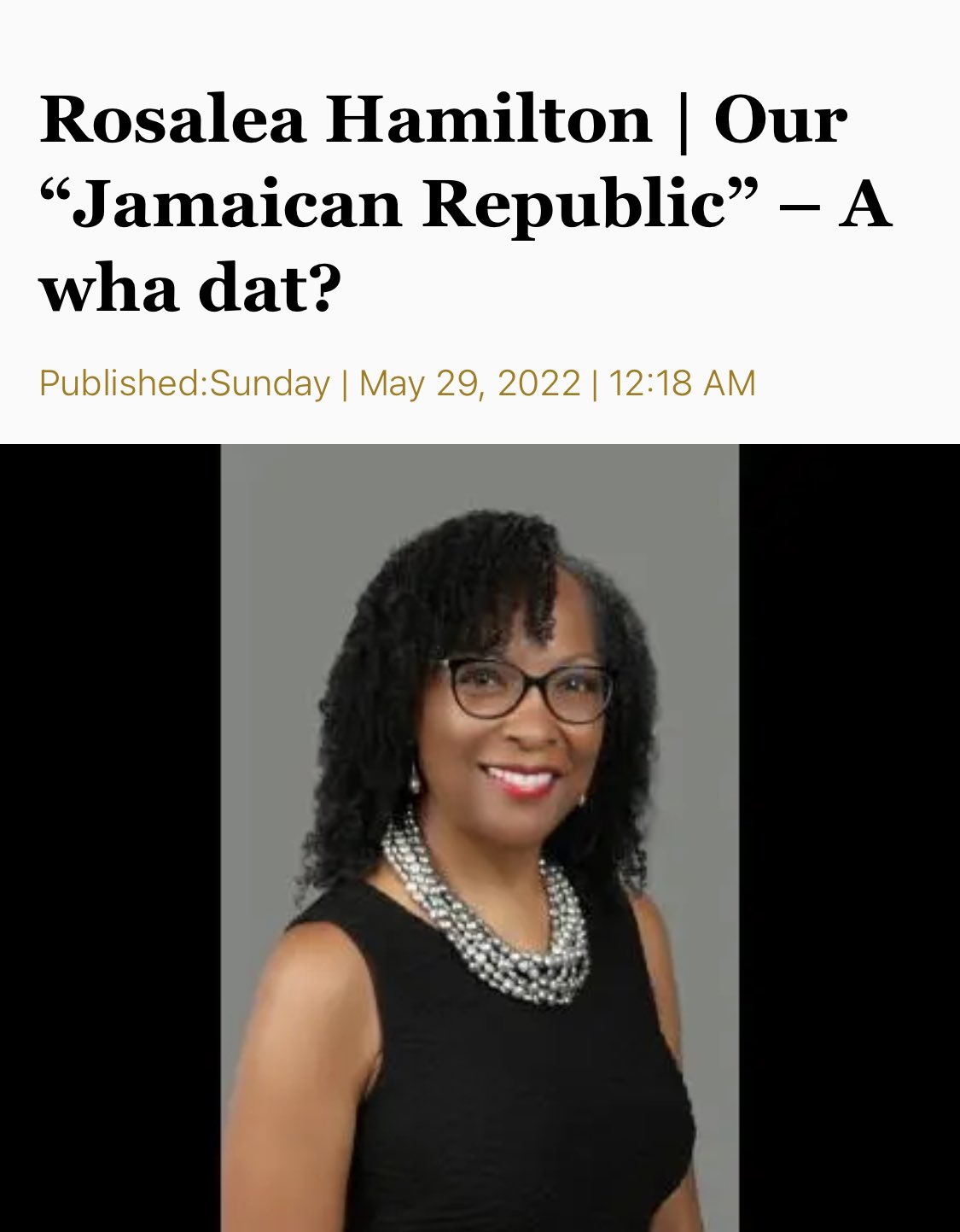 Jamaica Accountability Meter Portal on Twitter: "Have a read of @rosaleahamilton article. https ...