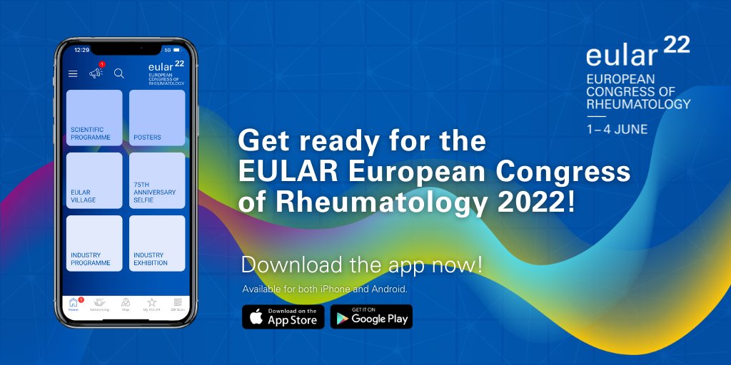 EULAR on Twitter: "📱 Make the most out of your onsite congress experience with the #EULAR2022 ...