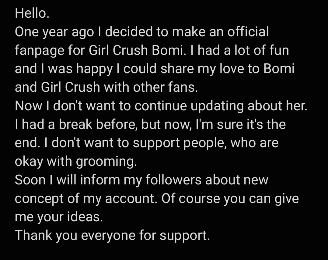 Girl Crush Bomi Girlcrushbomi Twitter Profile