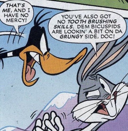 Daffy Duck With Teeth