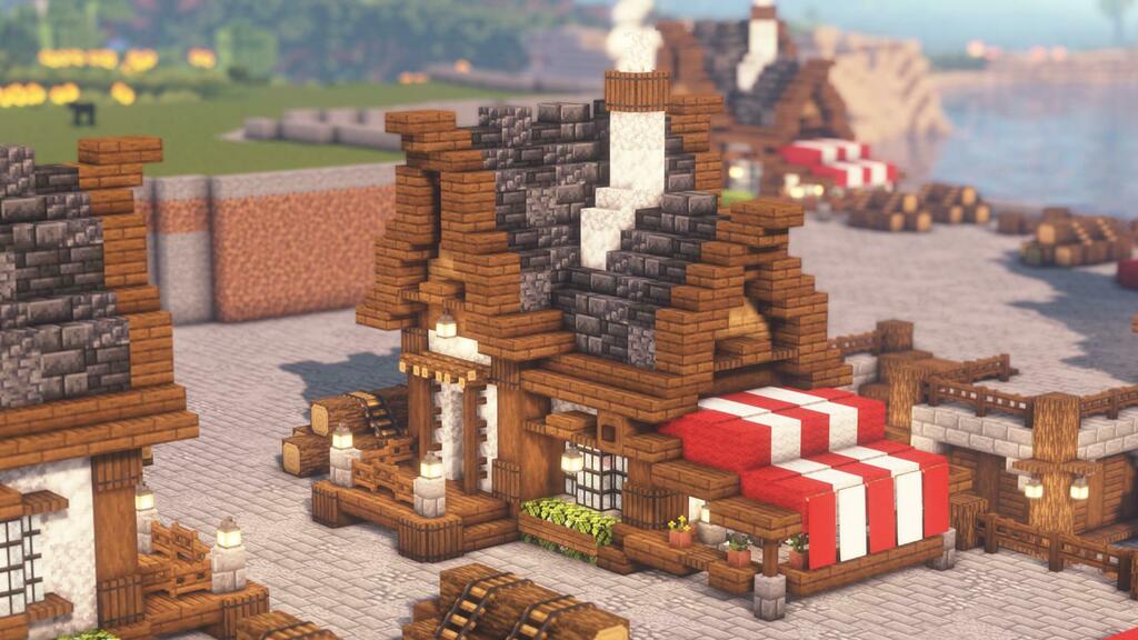Minecraft Medieval Market