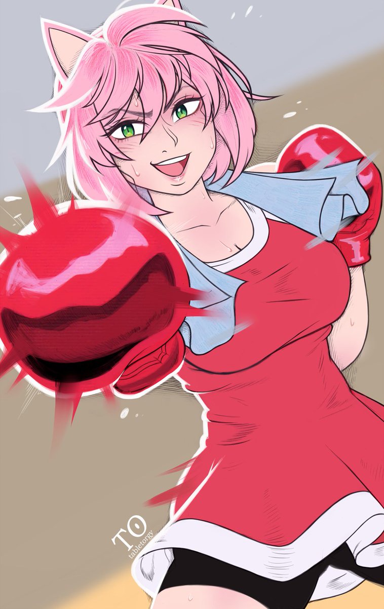 「Amy with boxing gloves ordered by Royal 」|tabletorgyのイラスト