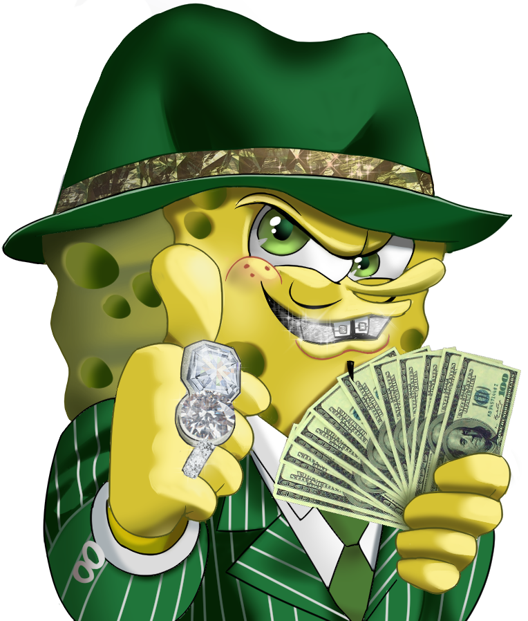 Spongebob And Patrick Gangsta