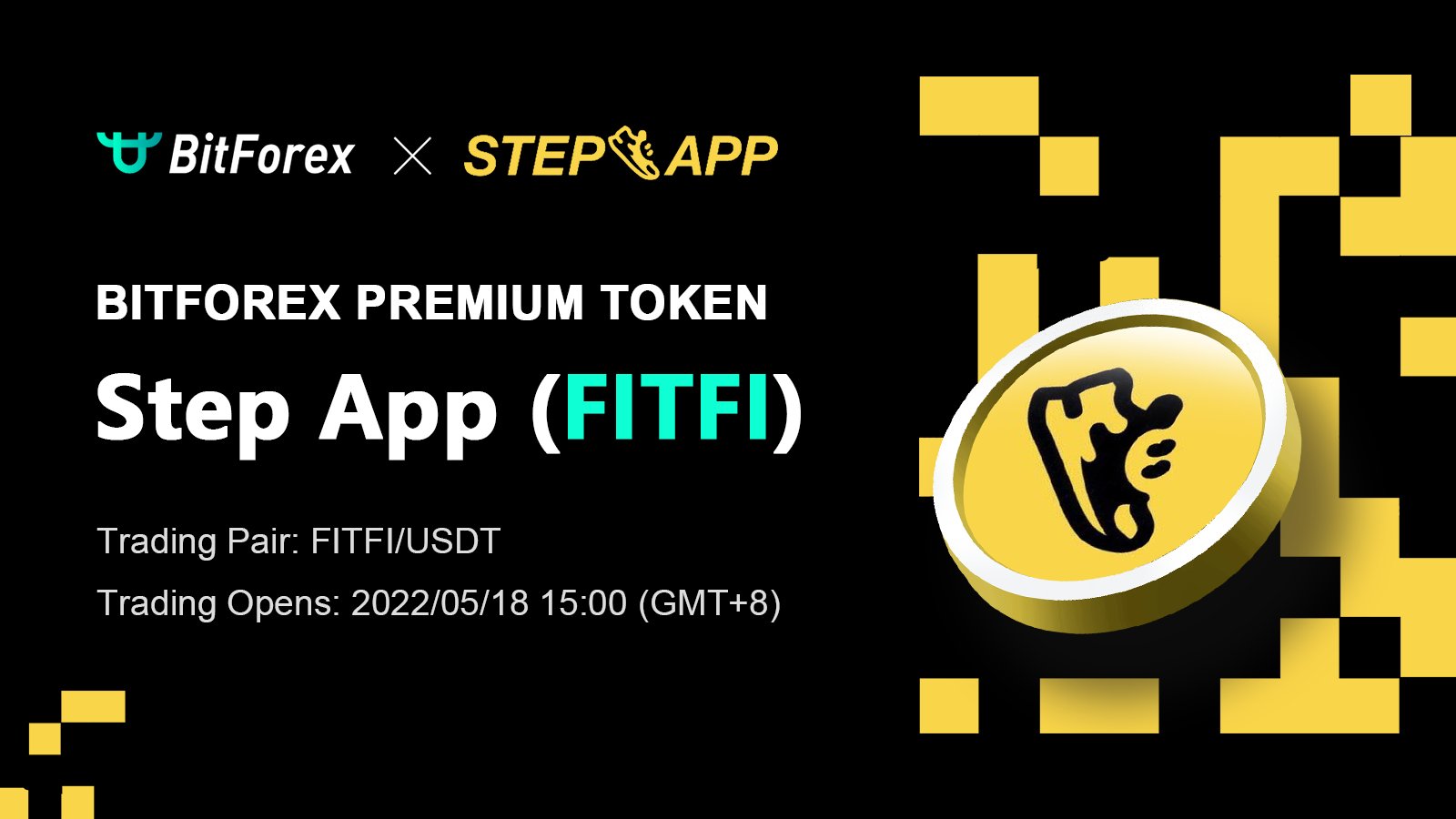 BitForex on Twitter: "🌟New Listing🌟 🎉We're delighted to announce the listing of Step App (FITFI ...