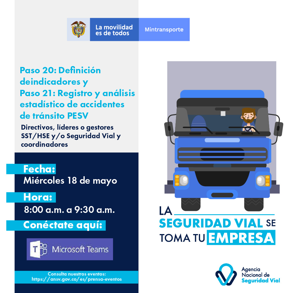 Agencia Nacional De Seguridad Vial Logo Según La Agencia Nacional De