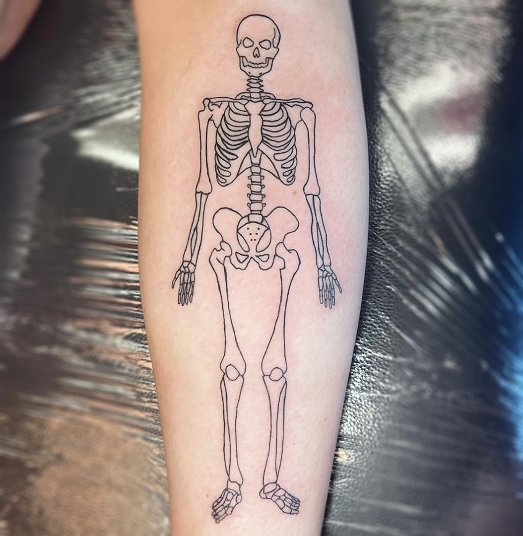 Full Body Skeleton Tattoo