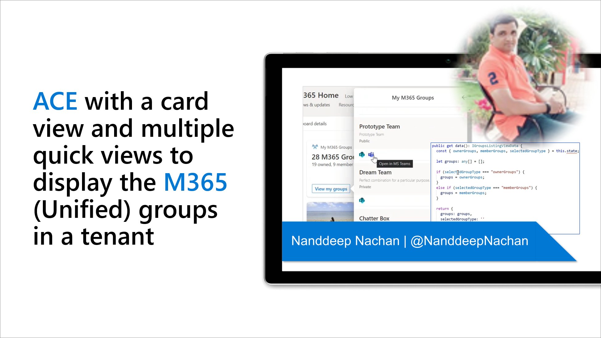 Microsoft 365 Developer on Twitter: "🤩 Great #Microsoft365Dev demo by @NanddeepNachan on ...